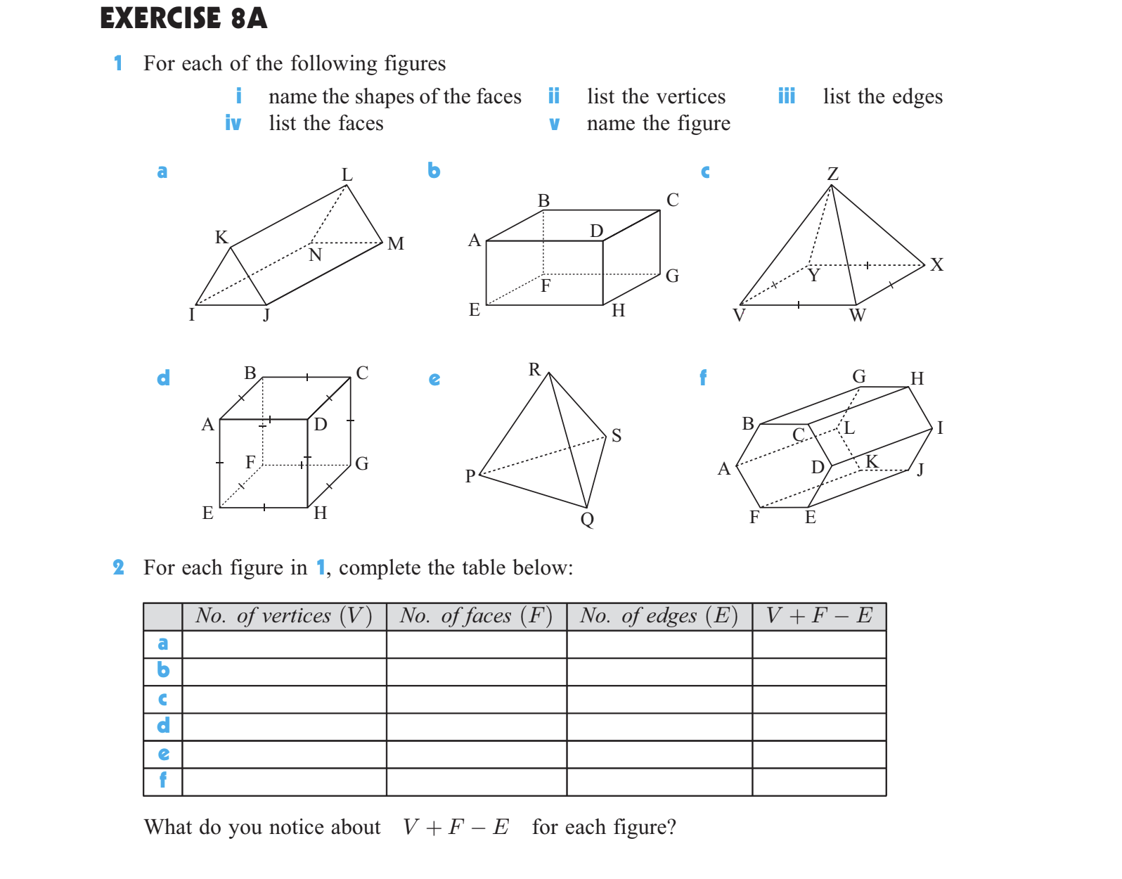 7F2MAT24: 3D Shapes - 8A | MHOL
